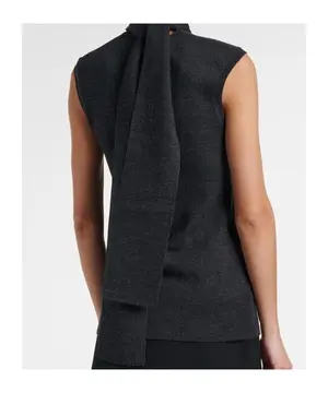 TOTEME Sleeveless Sweater - Black