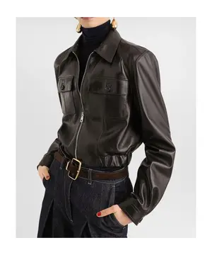 Dolce & Gabbana Dolce Gabbana Cropped Leather Jacket