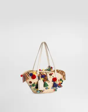Dolce & Gabbana Coffa Capri Bag With Embroidery