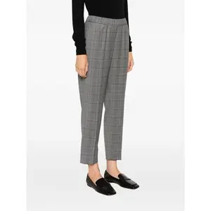 Peserico Check Elasticated-waist Trousers
