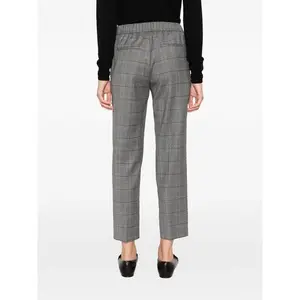 Peserico Check Elasticated-waist Trousers