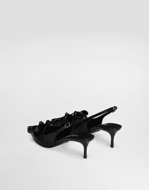 Dolce & Gabbana Dolce Gabbana Pointed Toe Slingback Pumps - Black