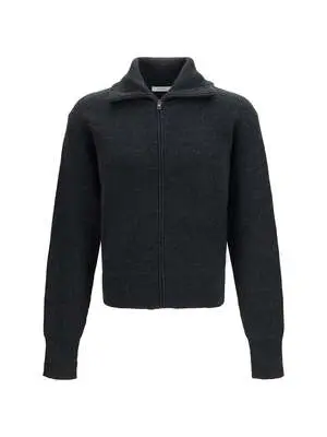 LEMAIRE Wool Zip Cardigan - Gray