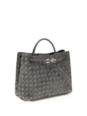 Bottega Veneta Medium Andiamo Handbag - Gray