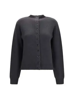 LEMAIRE Reversible Cashmere Button Sweater - Gray