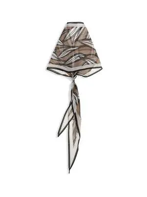 Brunello Cucinelli Silk Tropical Print Bandeau
