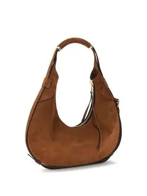 Moschino Medium Handle Me Hobo Shoulder Bag - Brown