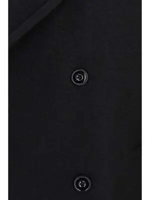 LEMAIRE Short Double-breasted Wool And Alpaca Coat