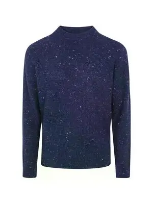 FILIPPO DE LAURENTIIS Mélange-effect Wool Sweater - Blue