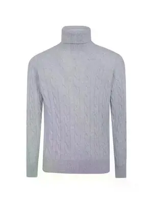 FILIPPO DE LAURENTIIS Cable-knit Roll-neck Sweater - Grey