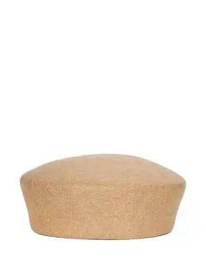 Ruslan Baginskiy Logo-embroidered Felt Pillbox Beret - Neutrals