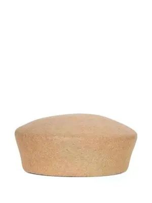 Ruslan Baginskiy Logo-embroidered Felt Pillbox Beret - Neutrals