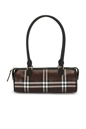 Burberry Mini Barrel Bag In Chocolate