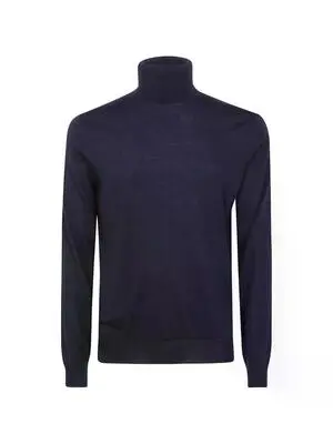 FILIPPO DE LAURENTIIS Roll-neck Wool Sweater - Blue
