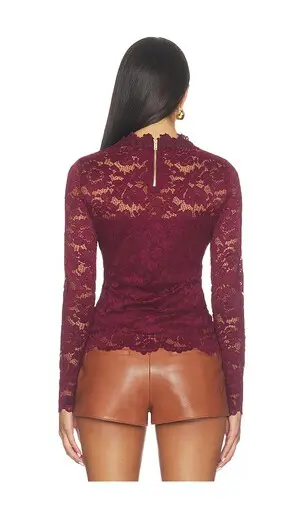 Generation Love Vix Lace Top In Red