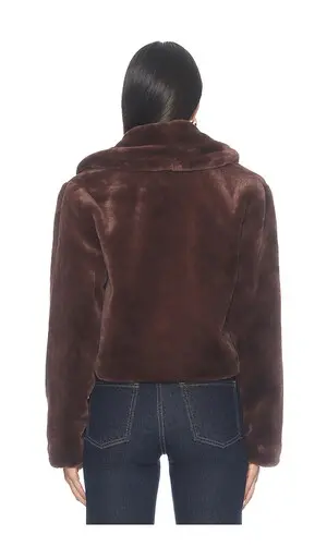 Blanknyc Faux Fur Teddy Coat In Brown