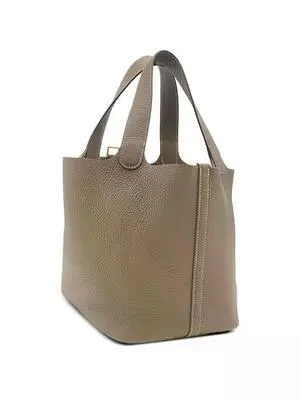 Hermès 2023 Clemence Picotin Lock 22 Handbag - Grey