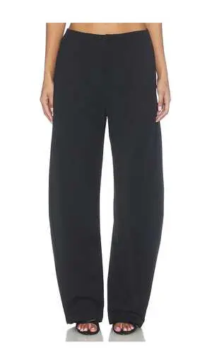 AEXAE Wool Contoured Balloon Pant - Black
