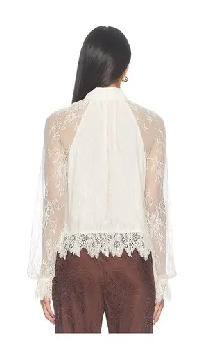 Cami Nyc Tully Lace Blouse In Ivory