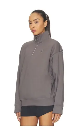 On Club Collective 1/4 Zip In Charcoal