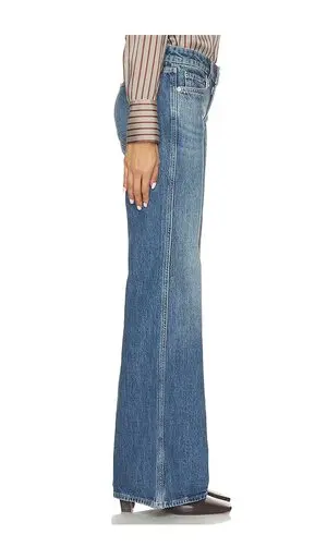 Rag & Bone Josie Low Rise Relaxed Flare Jeans In Blue