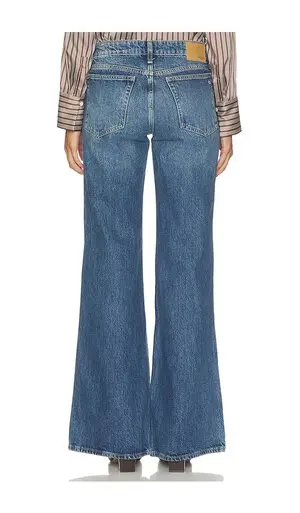 Rag & Bone Josie Low Rise Relaxed Flare Jeans In Blue