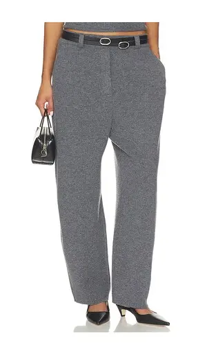 LISA YANG Wrenda Trousers In Grey - Graphite