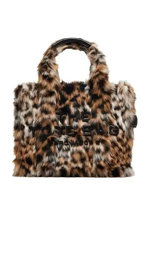 Marc Jacobs Marc Jacobs The Small Tote Fur Bag In Brown. Leopard