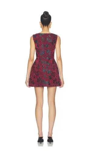 Amanda Uprichard Banco Dress In Burgundy