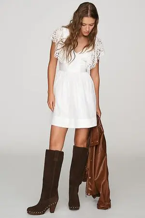 THE FRYE COMPANY Cdy Suede Tall Boots - Brown