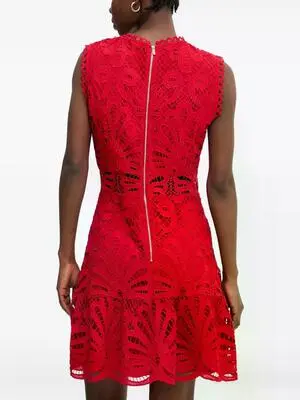 MORGAN Rosli Guipure-lace Ruffled Mini Dress