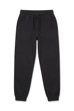 MENINA STEP Drawstring Fleece Jogger Pant - Black