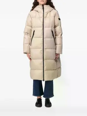 Peuterey Selectric Quilted Hooded Coat - Neutrals
