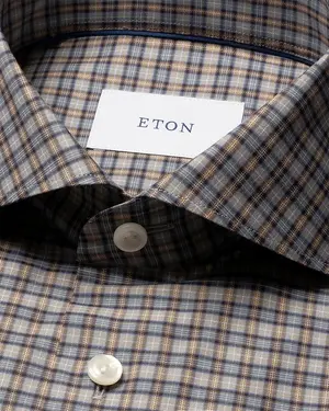 Eton Cotton Contemporary Fit Check Shirt