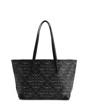 Zadig&Voltaire Z Monogram Print Shopper Tote - Black