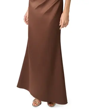 Aidan Mattox Duchess Satin Strapless Gown