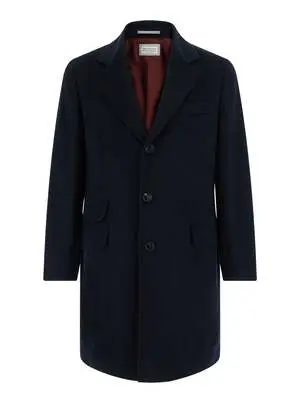 Brunello Cucinelli Contemporary Overcoat - Blu