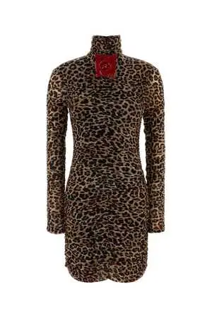 Blumarine Printed Jersey Mini Dress - Multicolor
