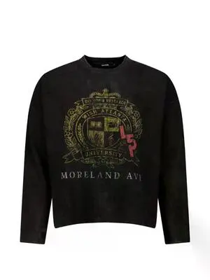 Wish Waffle-knit Crest-print Sweater