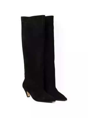 ANNA F. Pointed-toe Kitten-heel Boots