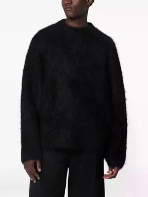 Séfr Haru Brushed-knit Sweater - Black
