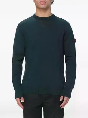 Peuterey Logo-patch Elbow-patch Sweater - Green