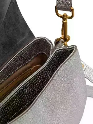 GIANNI CHIARINI Helena Round Grainy-leather Shoulder Bag