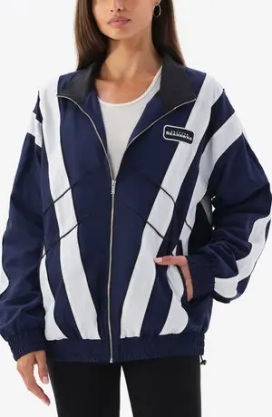 OFF SEASON Colorblock Windbreaker Jacket - Navy