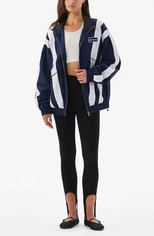 OFF SEASON Colorblock Windbreaker Jacket - Navy