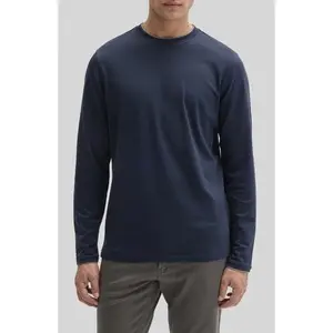 Robert Barakett Georgia Pima Cotton Long Sleeve T-shirt - Dark Caspian