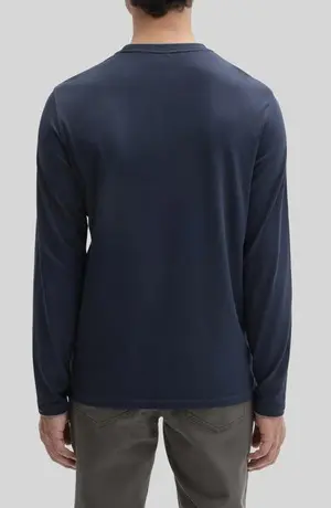 Robert Barakett Georgia Pima Cotton Long Sleeve T-shirt - Dark Caspian