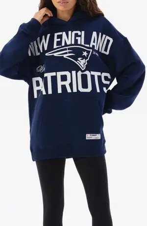 OFF SEASON Graphic Oversized Hoodie - Navy