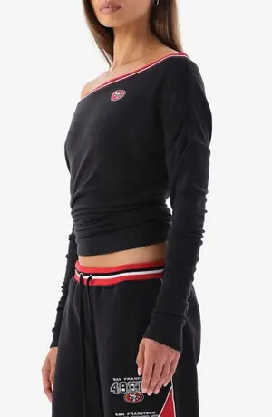 OFF SEASON Off The Shouldered Long Sleeve Top