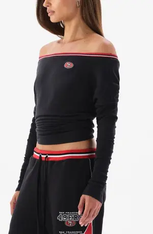 OFF SEASON Off The Shouldered Long Sleeve Top
